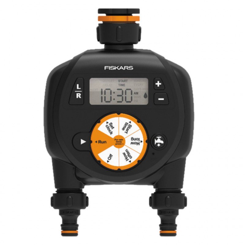 Fiskars Zeitschaltuhr mit 2 Ausgängen und Timer - Kaufen auf Pflanzen ...